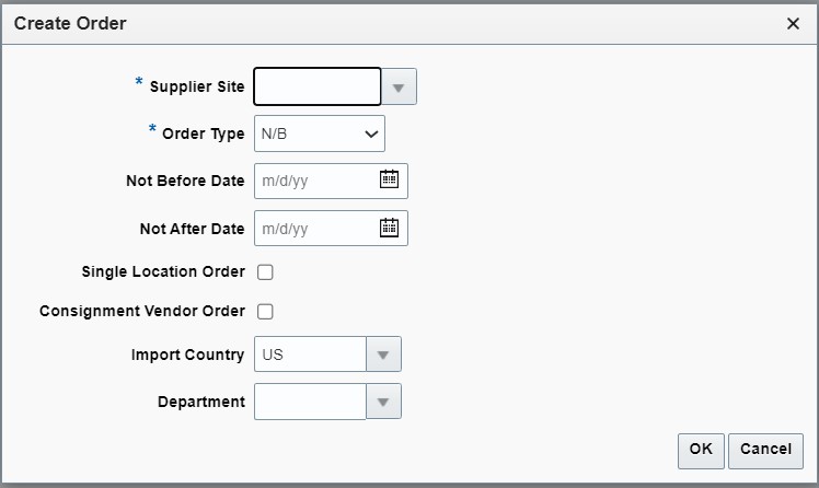 Create a Purchase Order