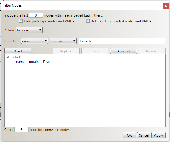 Specifying the Visible Nodes in the Configuration Manager