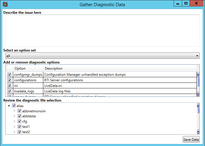 Gather Diagnostic Data