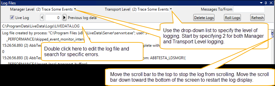 Fault Tracing with LEC Configuration Manager