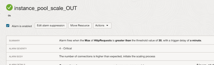 Autoscale an Oracle Cloud Infrastructure Instance Pool based on OCI Load Balancer HTTP Requests