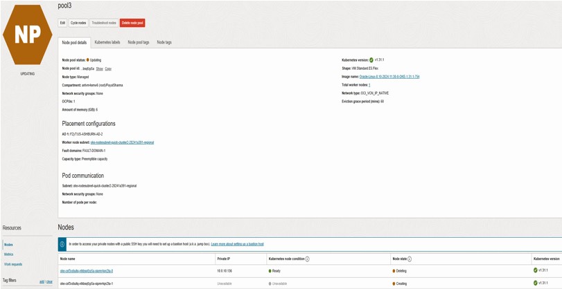 Update OCI Kubernetes Engine Node Pool Capacity Types to Preemptible ...