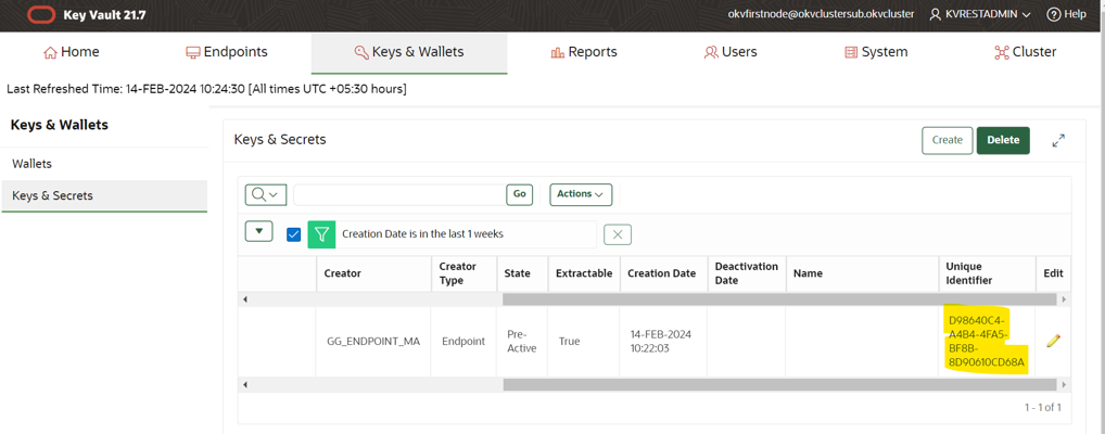 Manage Encryption in Oracle GoldenGate Microservices with Oracle Key Vault