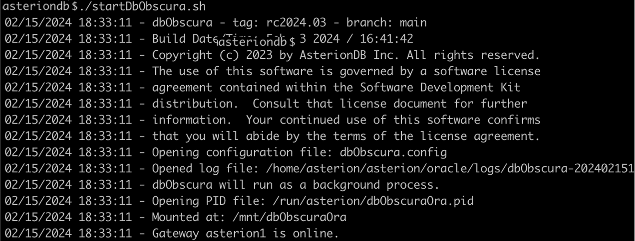 Get Started with AsterionDB on Oracle Roving Edge Infrastructure and Oracle Compute Cloud@Customer