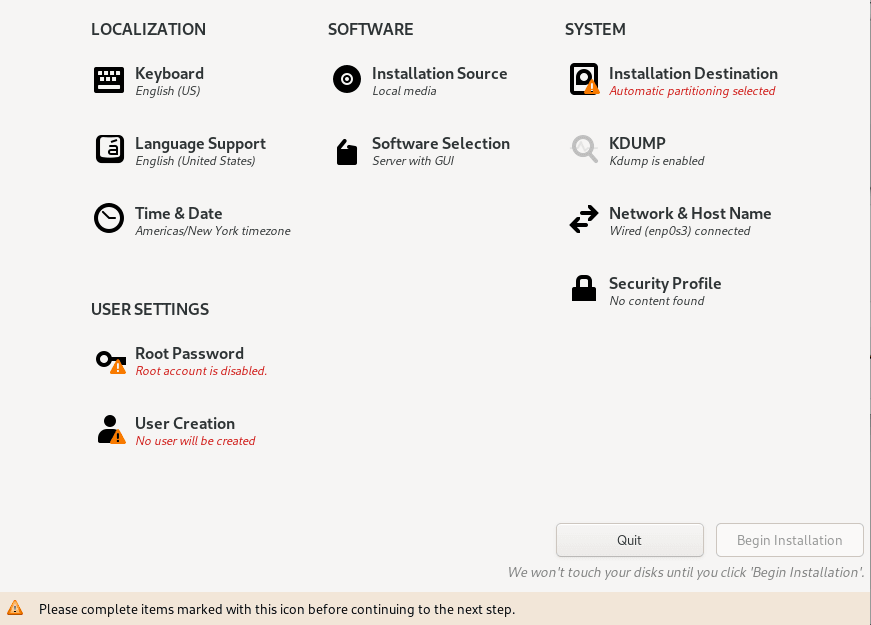 Installing Oracle Linux Manually