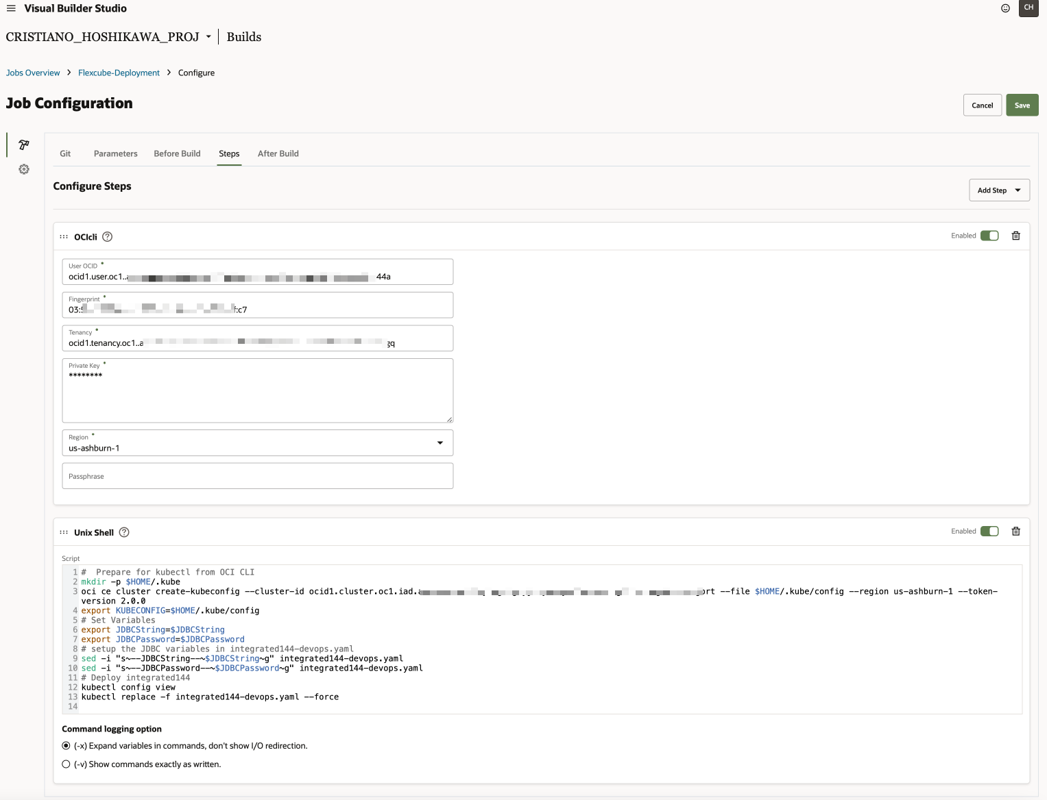 Despliegue de Oracle FLEXCUBE en OKE
