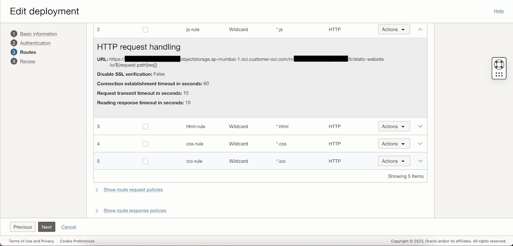 Configuración de OCI Object Storage y Oracle API Gateway para alojamiento de sitios web estáticos