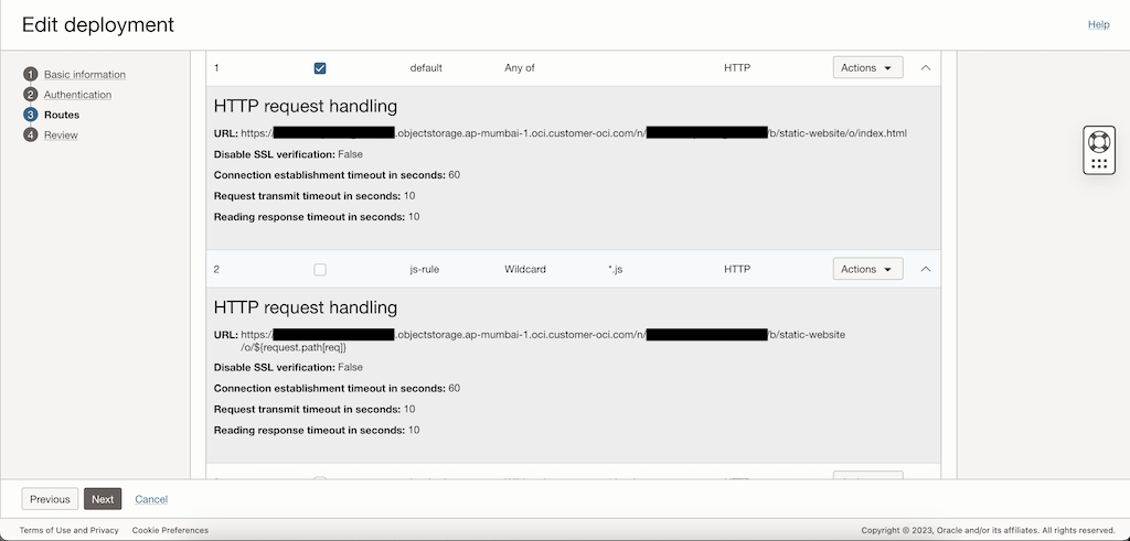 Configuración de OCI Object Storage y Oracle API Gateway para ...