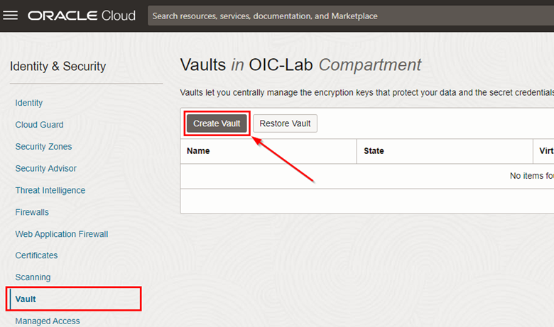 Configurar y proteger un punto final personalizado de Oracle Integration (Process) con OCI WAF