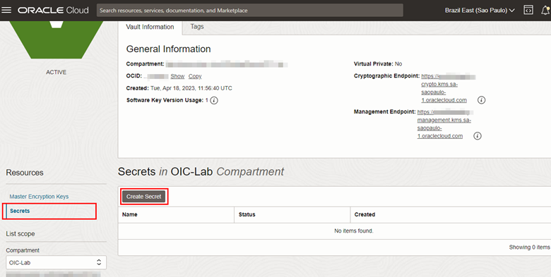 Configurar y proteger un punto final personalizado de Oracle Integration (Process) con OCI WAF