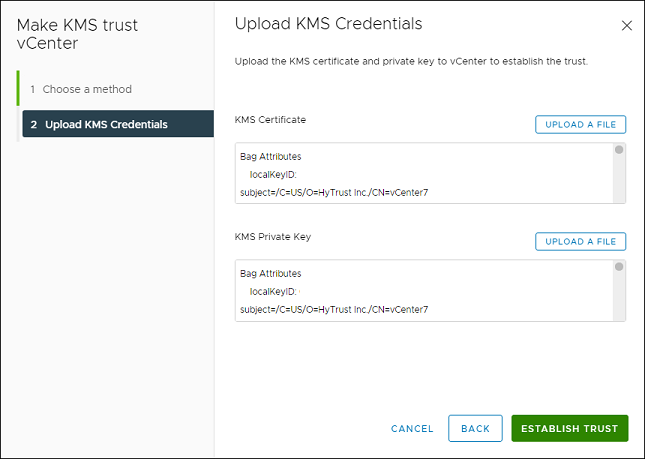 Agregue Entrust KeyControl como proveedor clave para VMware vSphere 7 ...