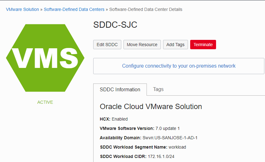 Uso de bibliotecas de contenido para sincronizar datos entre Oracle Cloud VMware Solution y ...