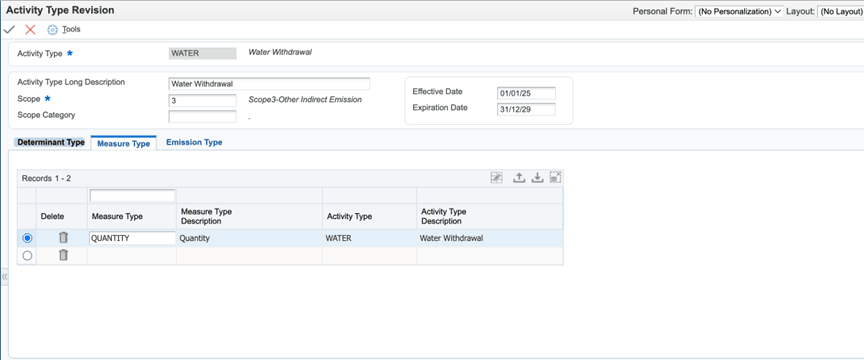 Capturer le retrait de l'eau dans JD Edwards EnterpriseOne