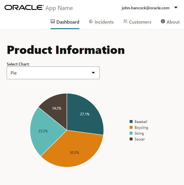 Ajouter des composants à une application Web Oracle JET