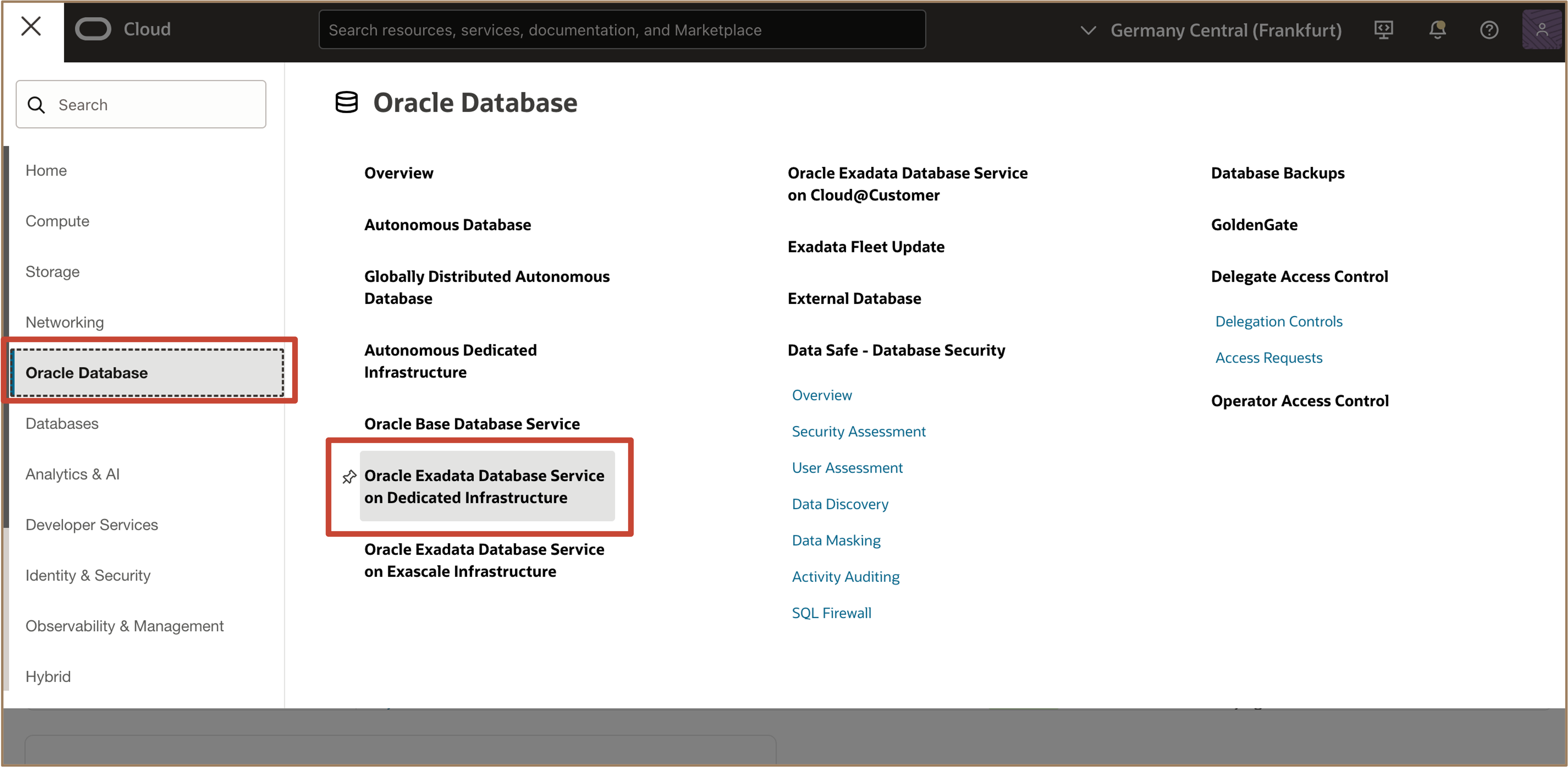 Création de sauvegardes à long terme avec Oracle Database Autonomous Recovery Service sur Oracle ...