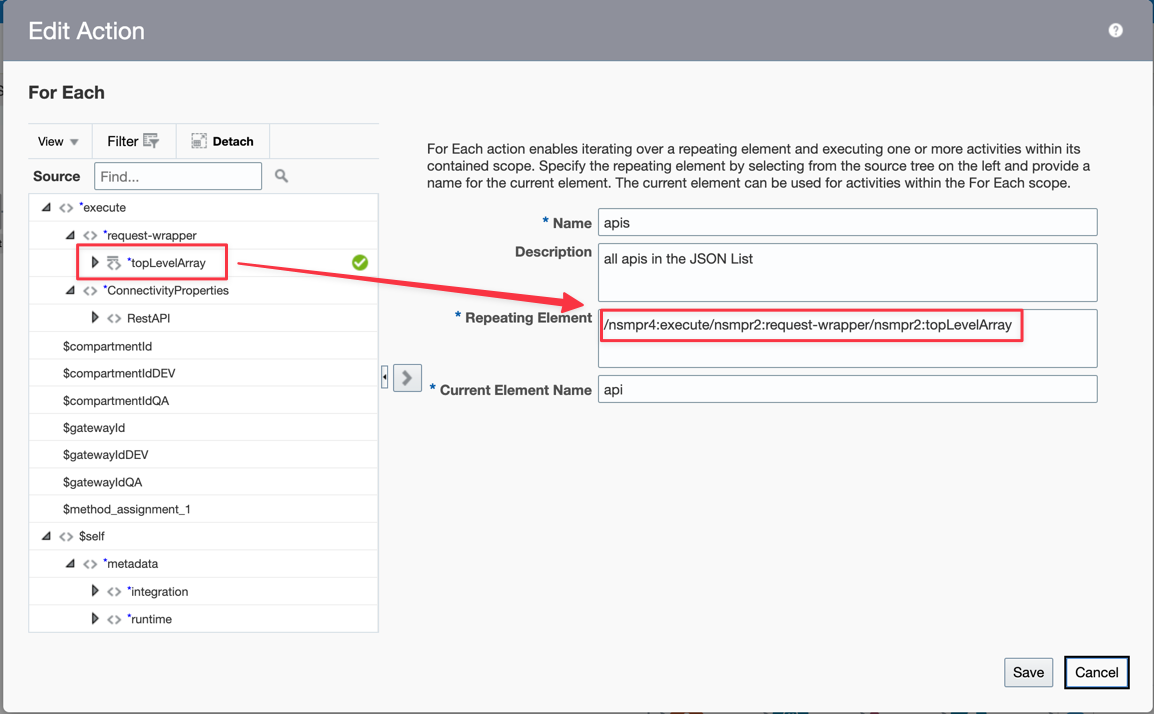 Migration d'API vers Oracle Cloud Infrastructure API Gateway avec Oracle Integration