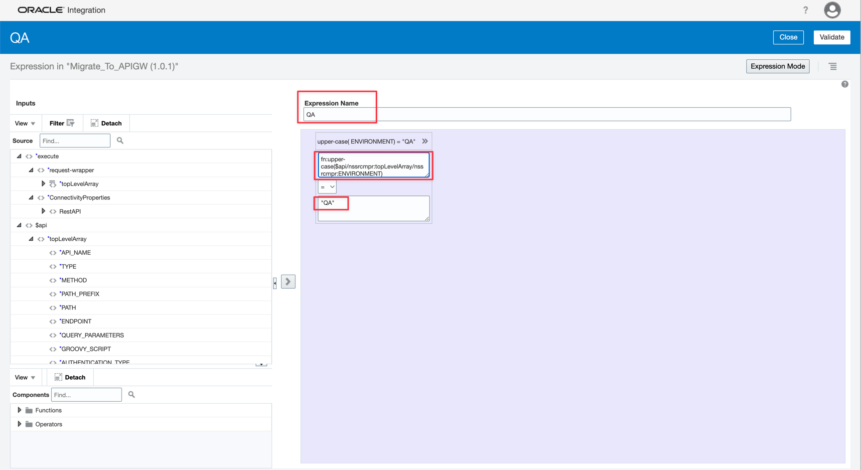Migration d'API vers Oracle Cloud Infrastructure API Gateway avec Oracle Integration