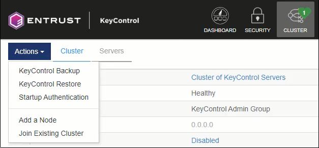 Configurer Entrust KeyControl 5.4 avec Oracle Cloud VMware Solution