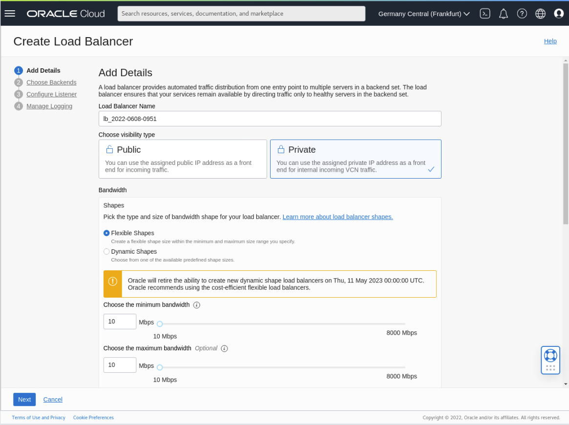 Déployer un équilibreur de charge externe avec Oracle Cloud Native ...