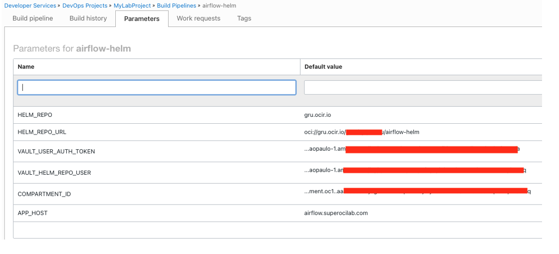 Créer des pipelines OCI DevOps pour Apache Airflow et les déployer à l'aide de Helm