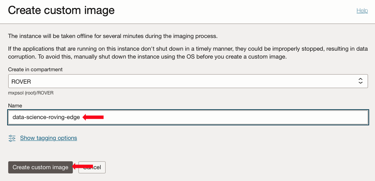Utilisation des images Oracle Marketplace sur Oracle Roving Edge Infrastructure et Oracle ...