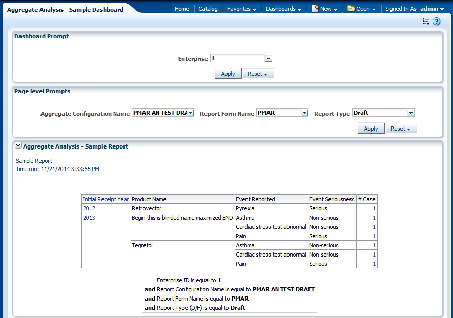 Generating Obiee Answers And Working On Aggregate Analysis Sample Dashboard