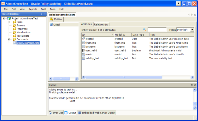 Double click on the SiebelDataModel.xsrc properties file to view its ...