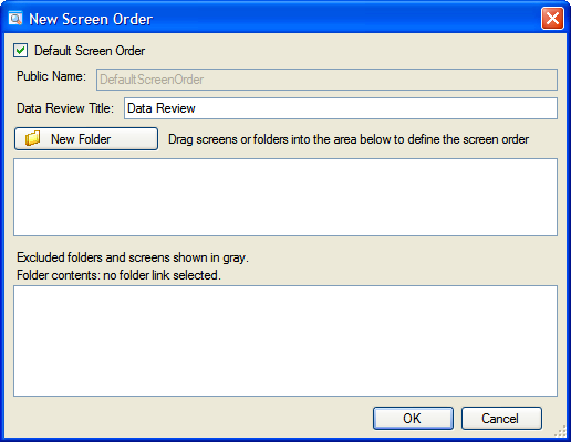Drag individual screens or folders from the screens file into the top ...