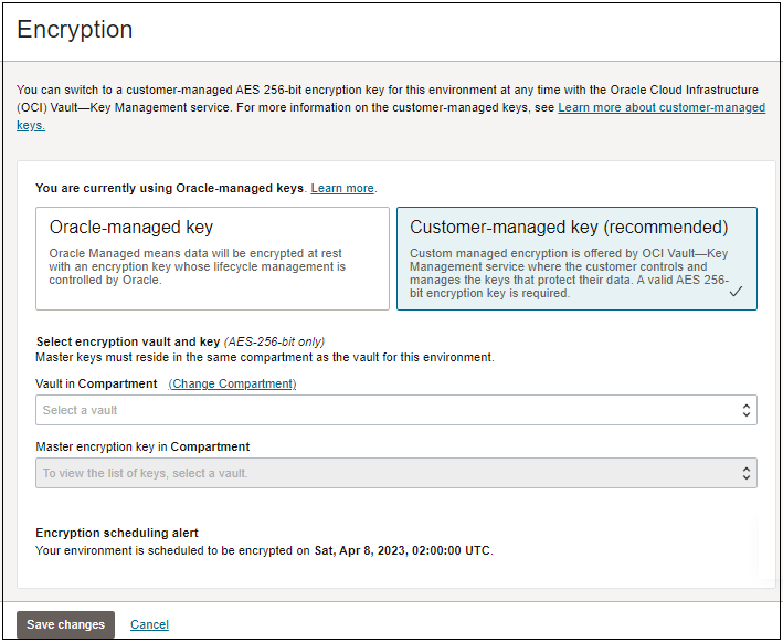 Customer-Managed Keys for Oracle Break Glass