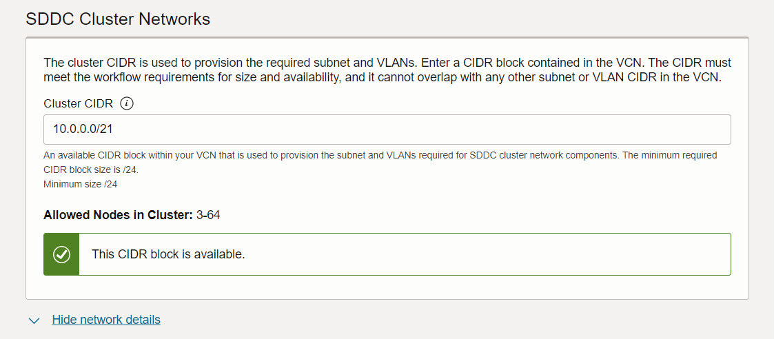 Creare un data center definito dal software Oracle Cloud VMware ...