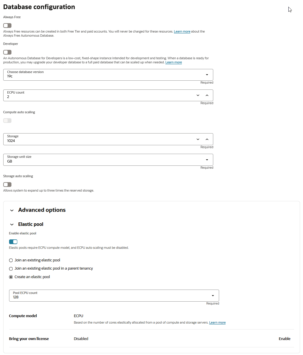 Elastic Pool Operations