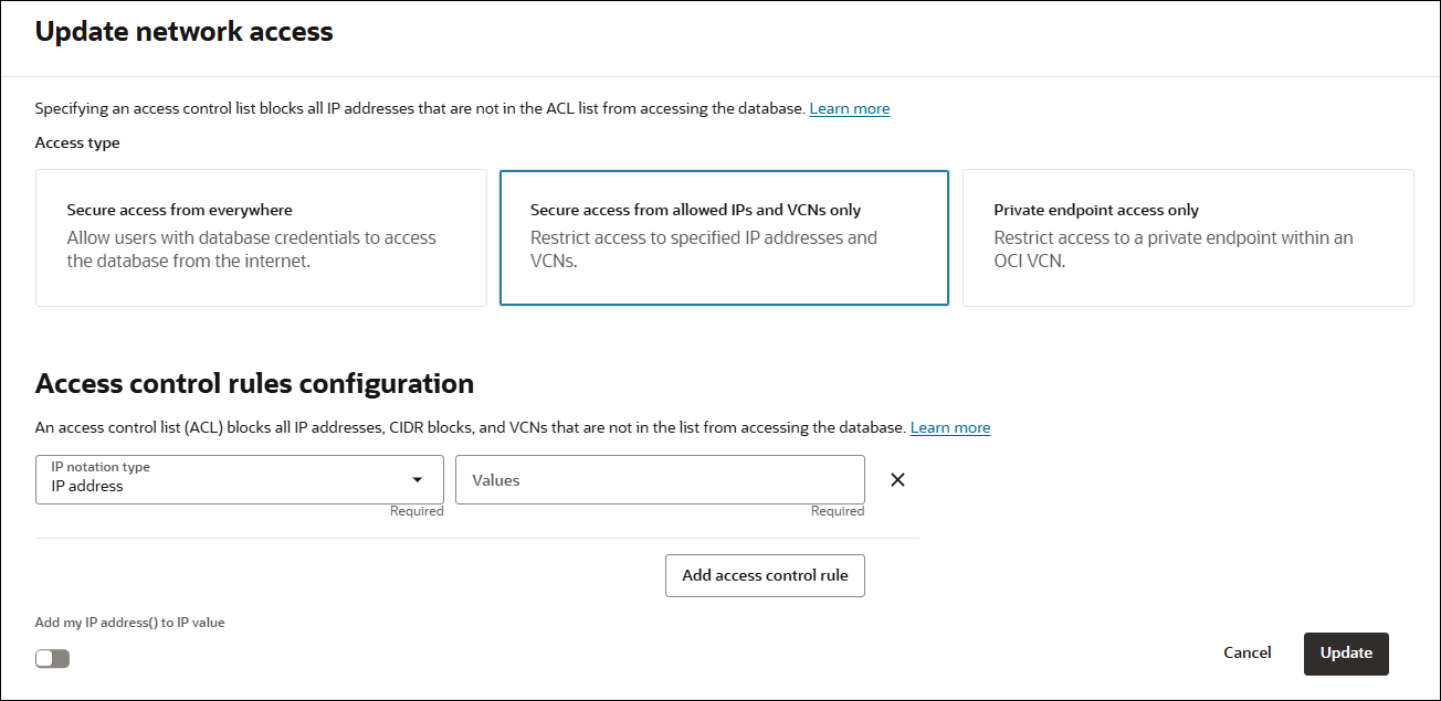 Configuring Network Access with Access Control Rules (ACLs)