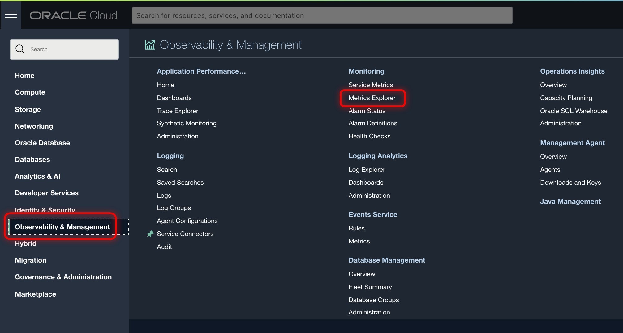 Oracle Cloud Infrastructure Monitoringサービスを使用して、oracle Autonomous Databaseからカスタム・メトリックを公開