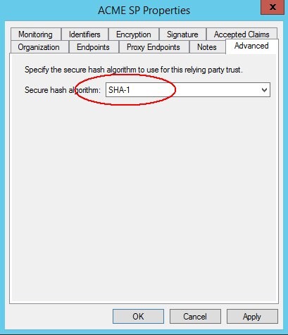 ADFS 2.0および3.0 IdPとOAM SPの統合