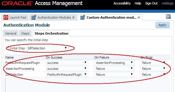OAMおよびSPのカスタム認証モジュール