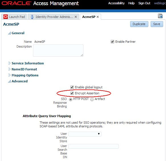 OAMの暗号化設定