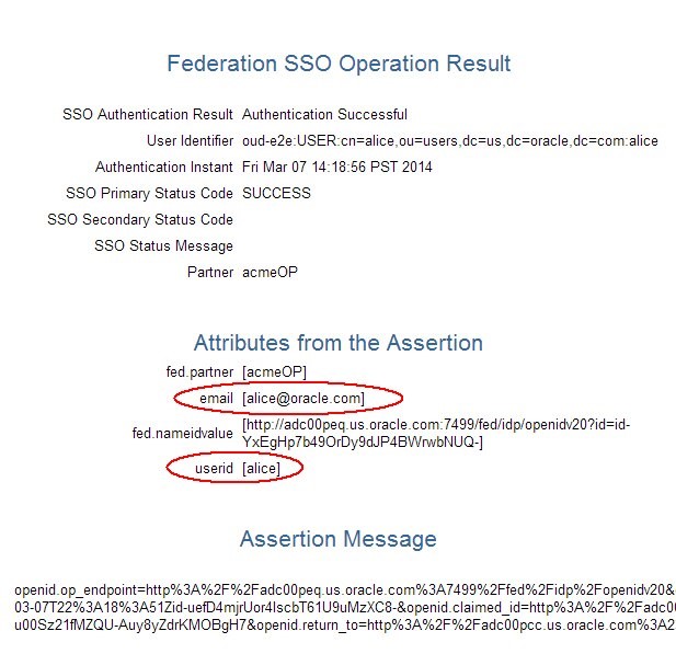 OAMおよびSPでの受信属性の処理