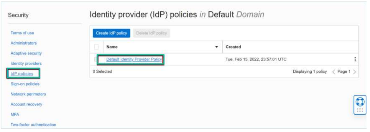 Oracle Identity Cloud Service 및 CyberArk 간 페더레이션 및 사용자 프로비저닝 구성