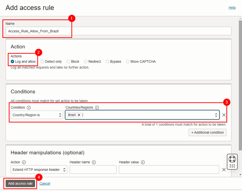 Oci Waf를 사용하여 Oracle Integration프로세스 커스텀 엔드포인트 구성 및 보호