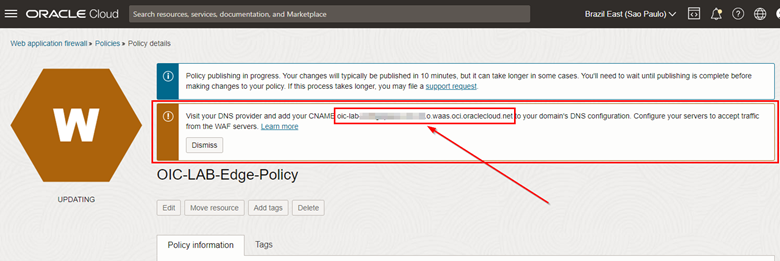 OCI WAF를 사용하여 Oracle Integration(프로세스) 커스텀 엔드포인트 구성 및 보호