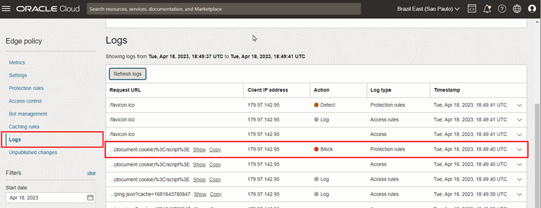 Oci Waf를 사용하여 Oracle Integration프로세스 커스텀 엔드포인트 구성 및 보호