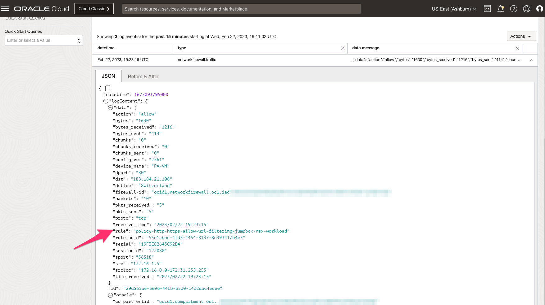 Oracle Cloud Infrastructure Network Firewall으로 Oracle Cloud Vmware Solution 워크로드 보호