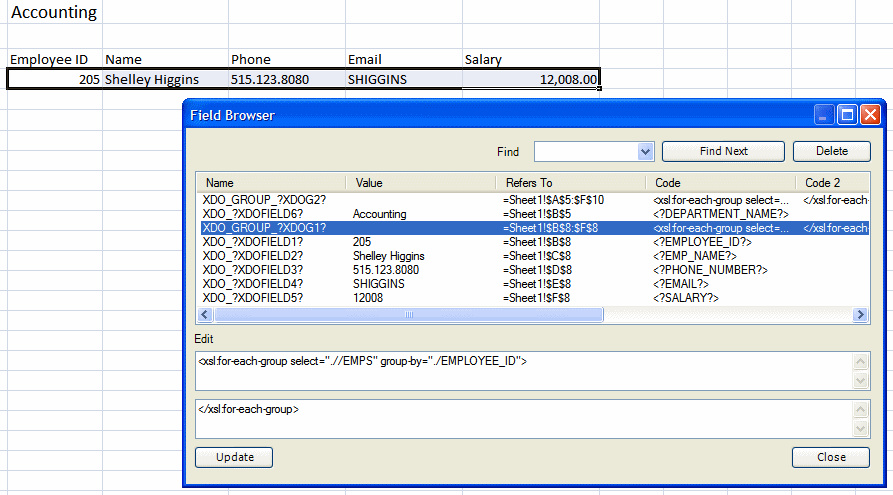 Creating Excel Templates