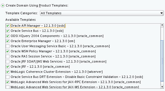 Configuring the Oracle API Manager Domain
