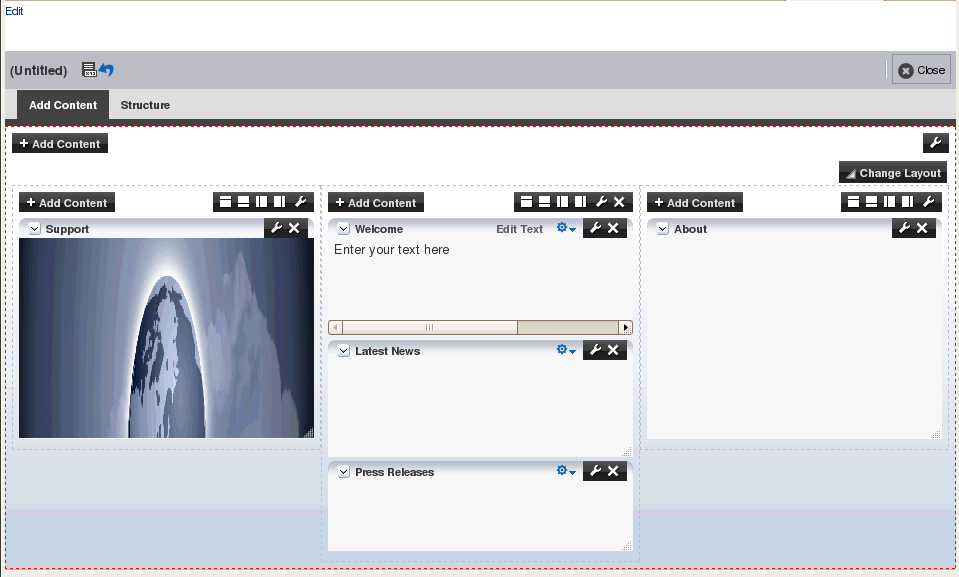 Enabling Runtime Editing of Pages Using Composer