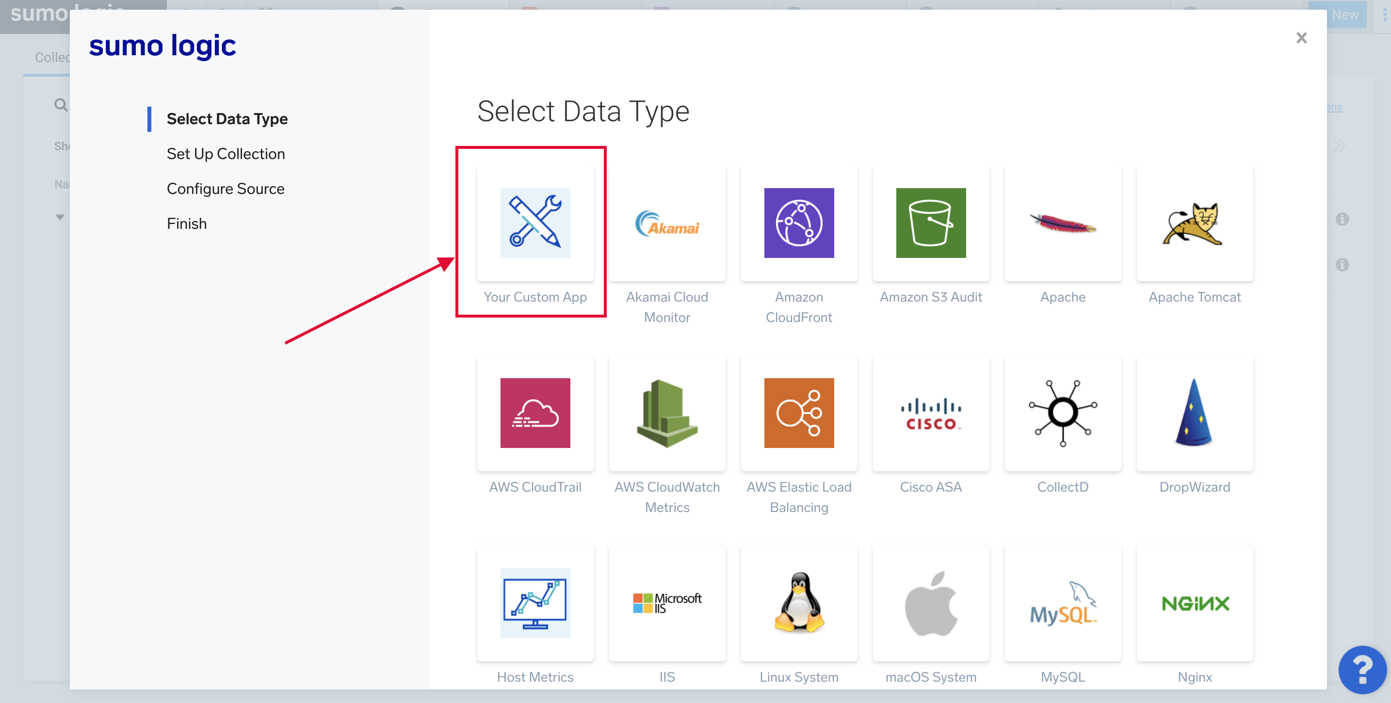 Mover logs do Oracle Cloud Infrastructure para o Sumo Logic