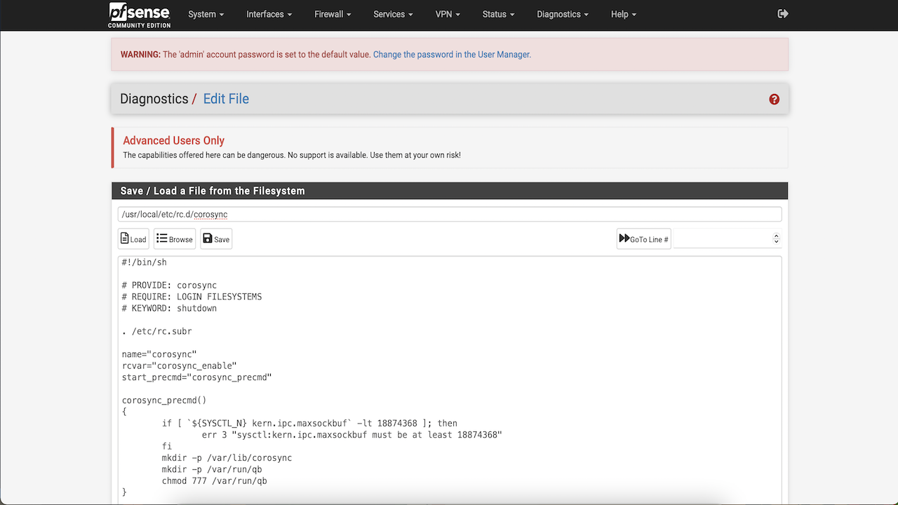 Configure um cluster ativo/passivo de Alta Disponibilidade pfSense com o Corosync/Pacemaker no ...