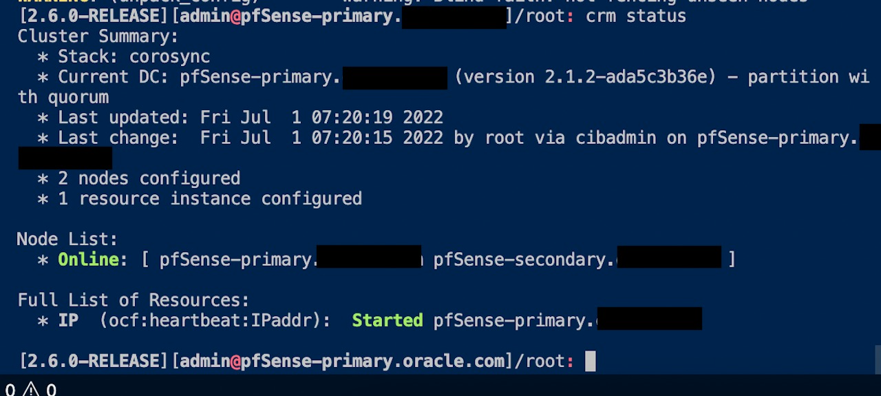 Configure Um Cluster Ativopassivo De Alta Disponibilidade Pfsense Com O Corosyncpacemaker No