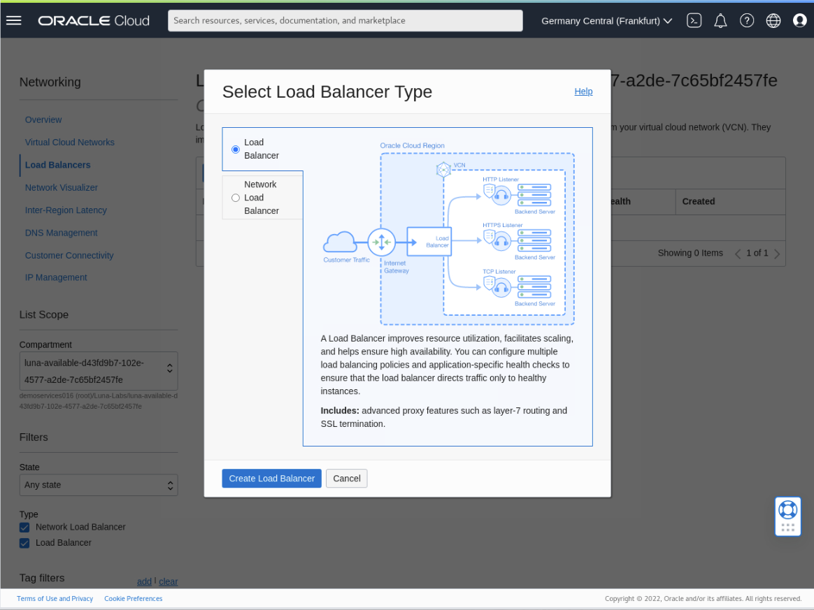 Implantar um Balanceador de Carga Externo com o Oracle Cloud Native ...