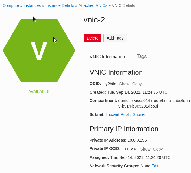 在 Oracle Linux 8 上使用 nmcli 和 ip